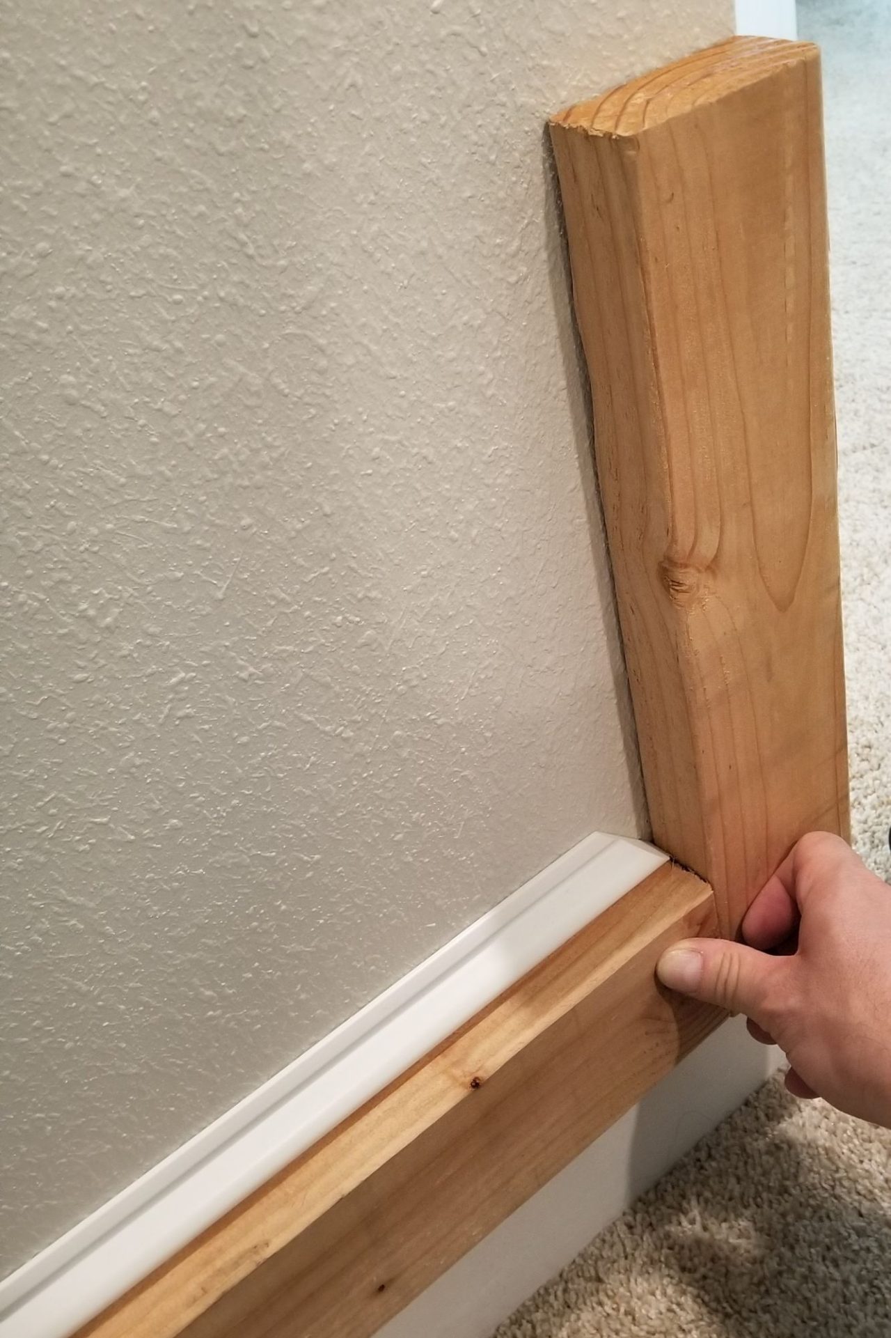 DIY Wainscoting - Part 3 - Installing The Molding - Our Project Ideas